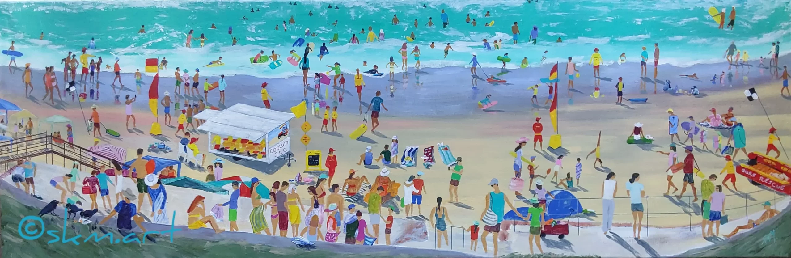 Swim Between the Flags - Coolum Art Group